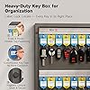 WeHere 48 Key Lock Box with Dual Lock, Combination & Key Unlock, Key ...