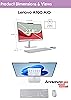 Lenovo All in One Desktop with Intel Ultra-Fast 4-Core CPU| 24 inch ...