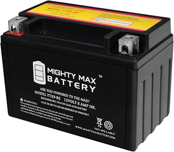 Amazon.com: Mighty Max Battery YTX9-BS SLA Battery Replacement for ...
