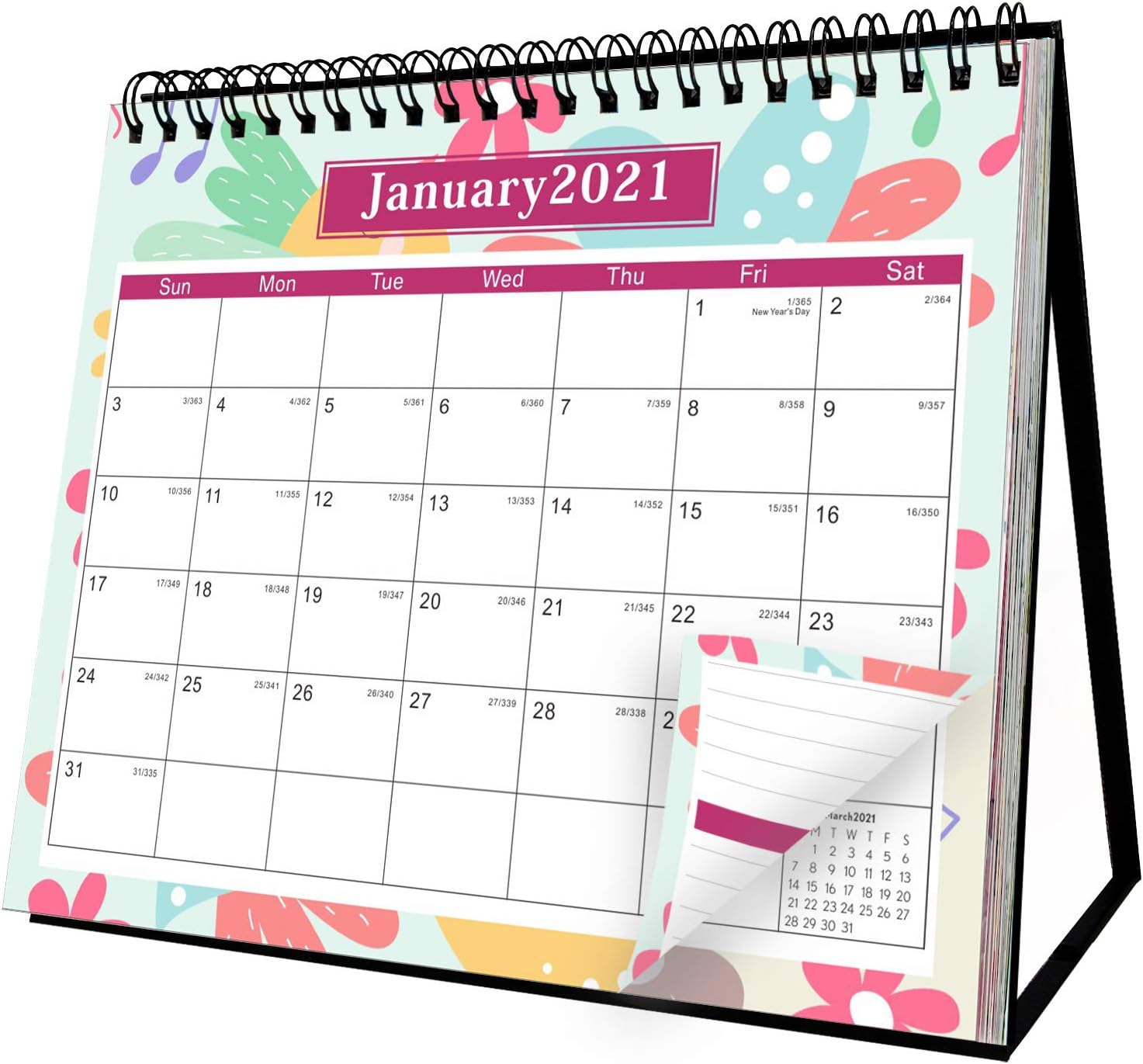 2021 Desk Stand Table Desktop Calendar – BigaMart