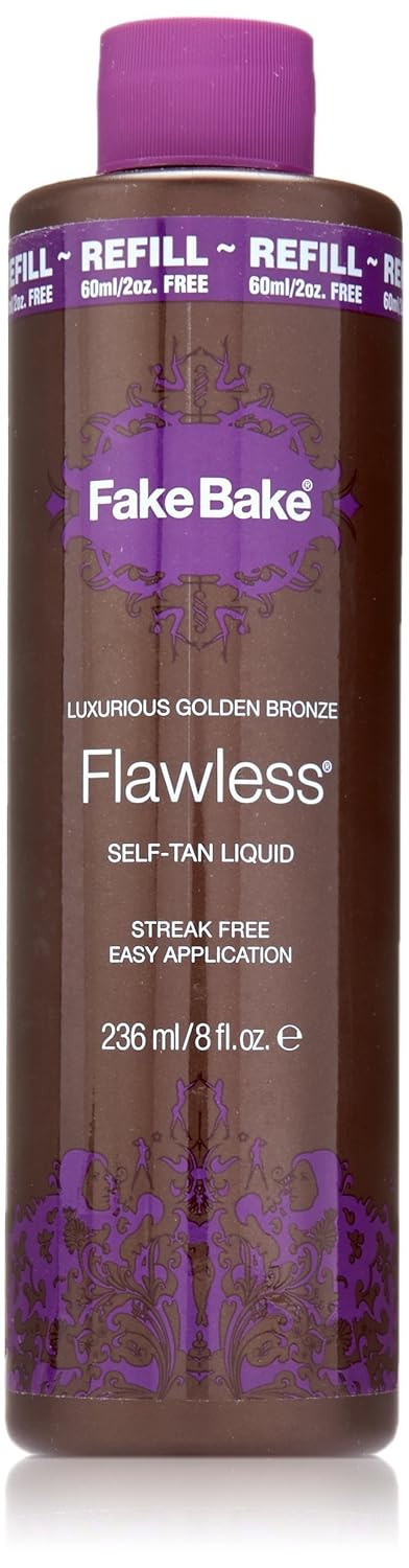 Fake Bake Flawless Spray Tan 236ml, Refill Tanning Bottle, Self Tan ...