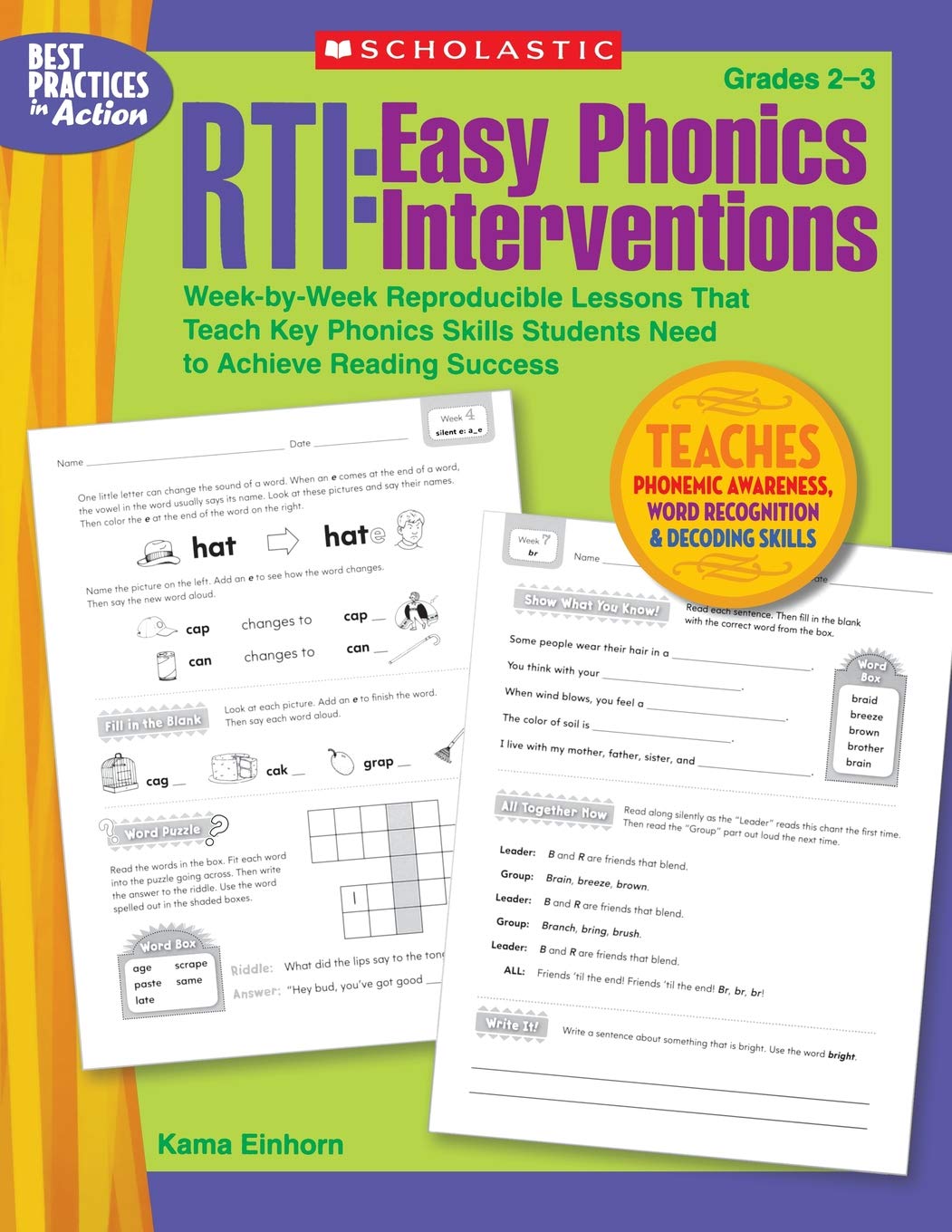 RTI: Easy Phonics Interventions: Week-by-Week Reproducible Lessons That ...
