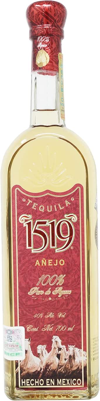 Tequila 1519 Añejo 700 ml: Amazon.com.mx: Alimentos y Bebidas