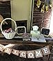 Amazon.com: Vintage Rustic Jute Burlap Welcome Banner Home Fireplace ...