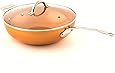 Amazon.com: MasterPan Copper tone 12-inch Ceramic Non-stick Wok with ...