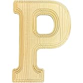 Amazon.com: Crafts Central Pine Wood Beveled Wooden Alphabet Letters ...