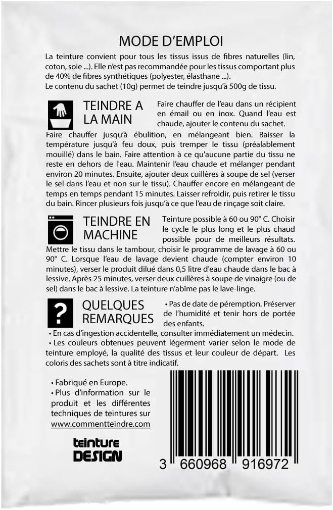 3 Pack of Textile Dye – GREEN – Universal Dyes for Clothes and Natural ...