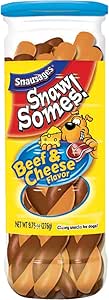 Amazon.com : Snausages Snawsomes Dog Treats, Beef And Cheese, 9.75 ...