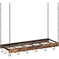 Amazon.com: CHOEZON Hanging Pot Rack, Ceiling Wall Mounted Pot Rack for ...