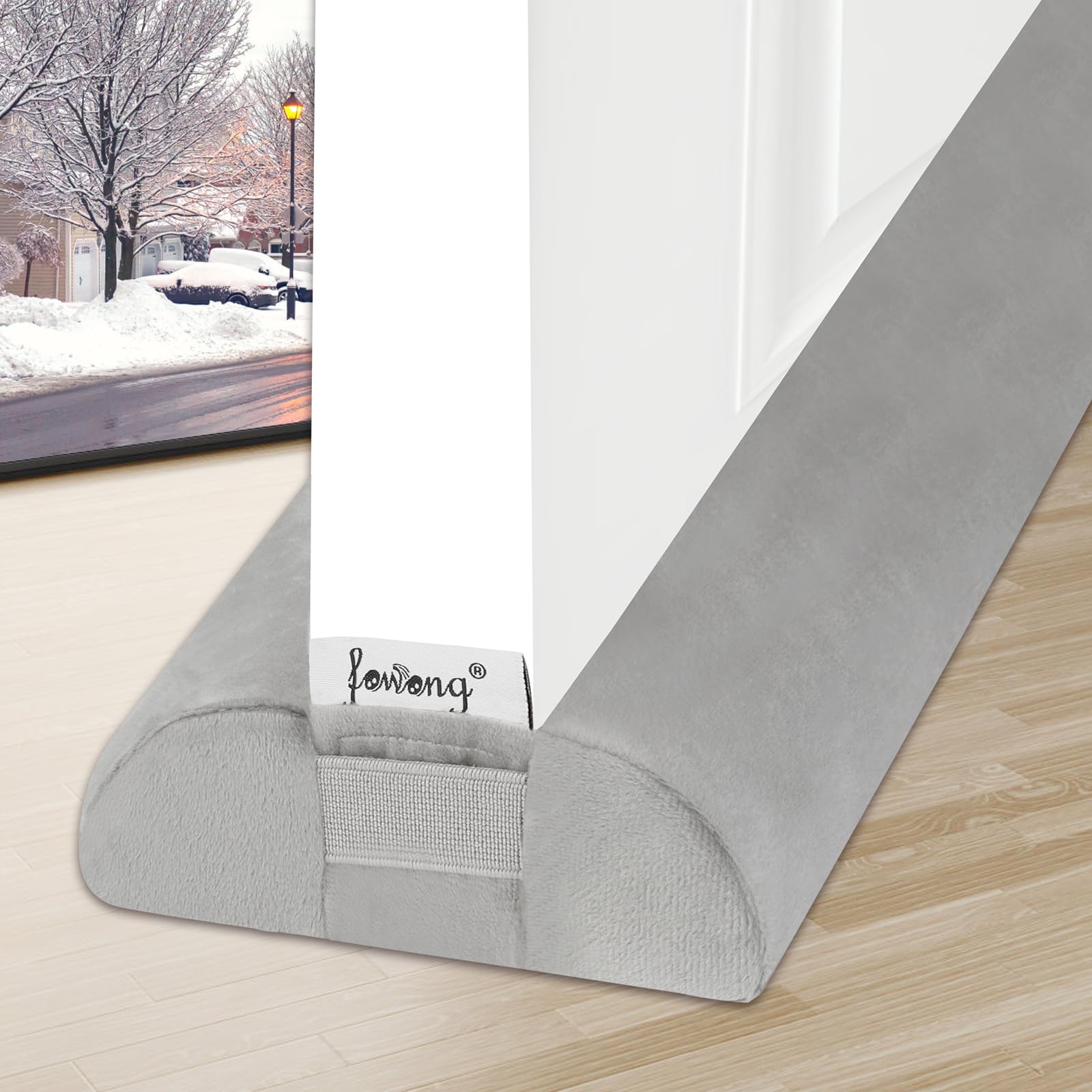 fowong Door Draft Stopper for Bottom of Door 30" Adjustable Noise ...