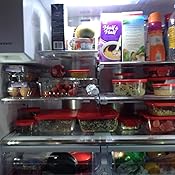 Amazon.com: Pyrex 7211-PC Red 6 Cup Rectangular Plastic Lid (2 Pack ...