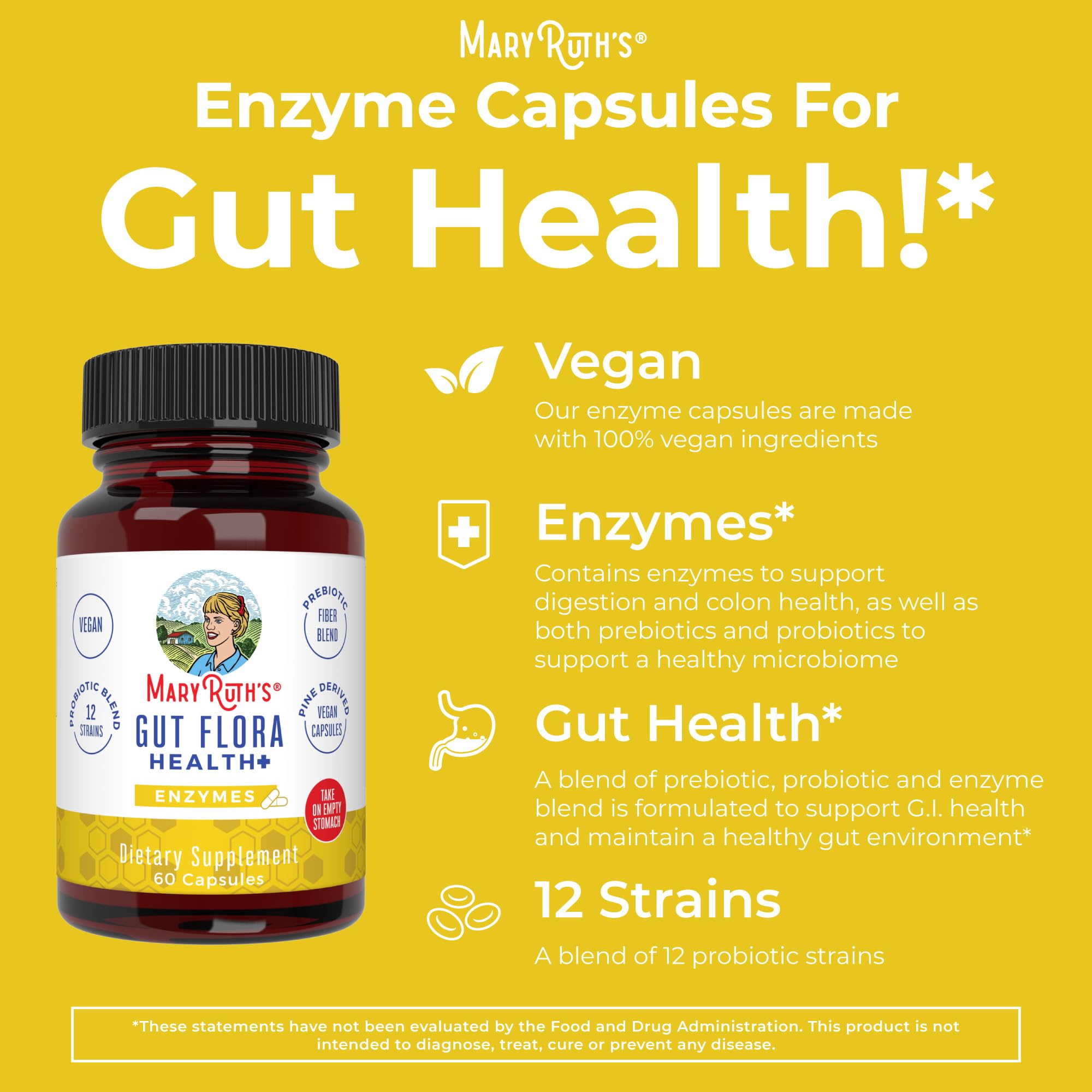 Mua MaryRuth Organics Gut Flora Health+ Enzymes | Up to 2 Month Supply ...
