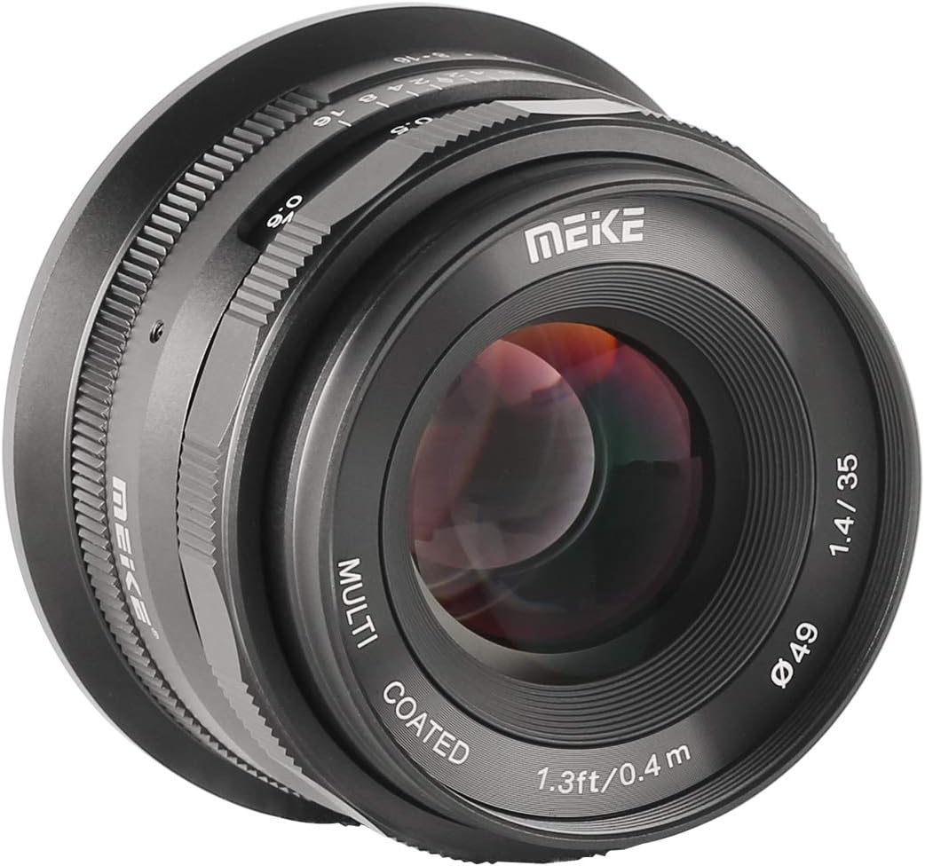 Meike 35mm F1.4 APS-C Large Aperture Wide Angle Manual Focus Lens Works ...