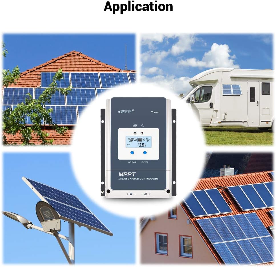 EPEVER 100A MPPT Solar Charge Controller 12V/24V/36V/48V Auto Max 150V ...
