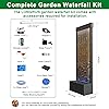 LONGRUN Indoor Water Fountain Mirror Waterfall Fountain with APP ...