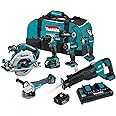 Makita XT616PT 18V LXT® Lithium-Ion Brushless Cordless 6-Pc. Combo Kit (5.0Ah) - - Amazon.com