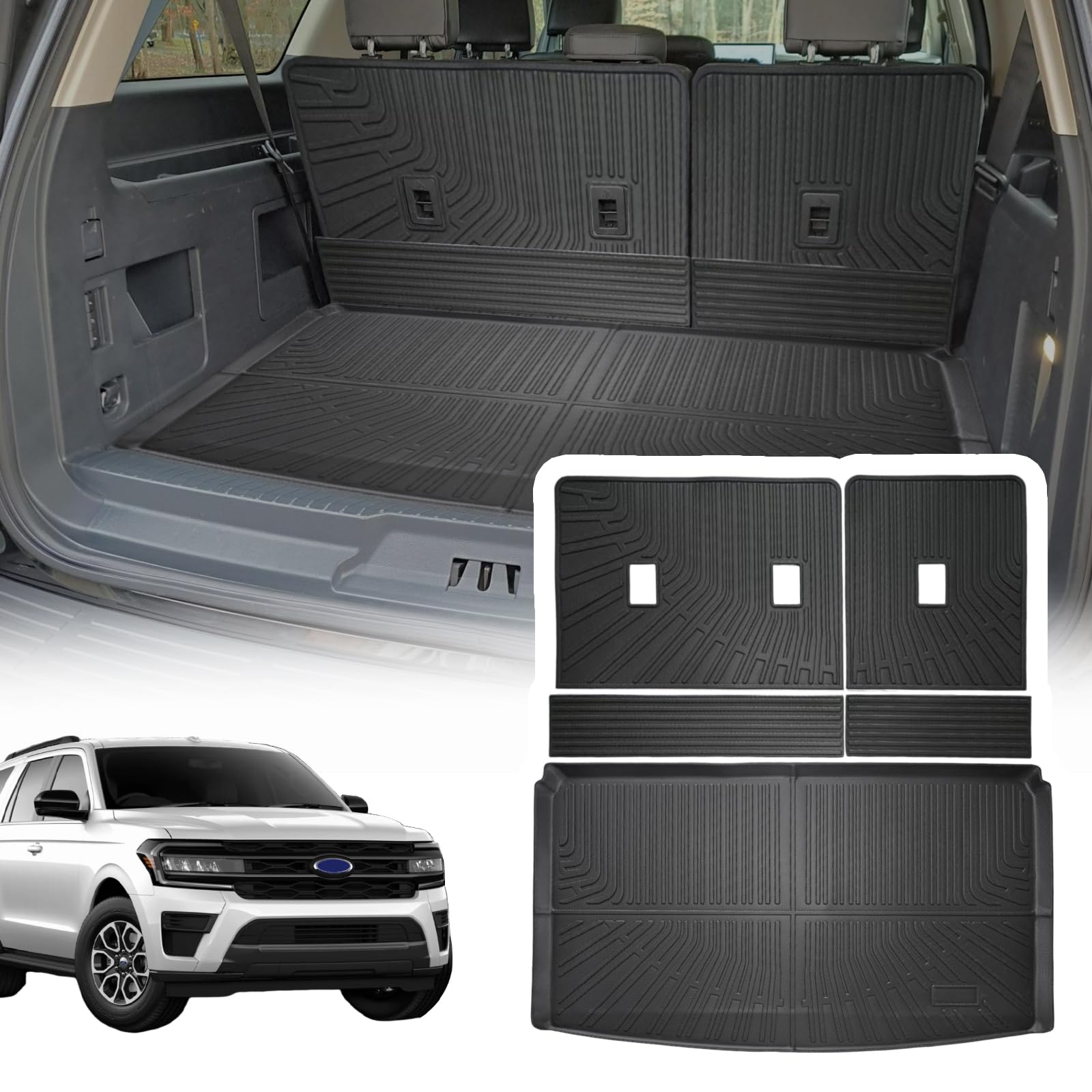 Cargo Liner Compatible with 2018-2024 Ford Expedition MAX&Lincoln ...