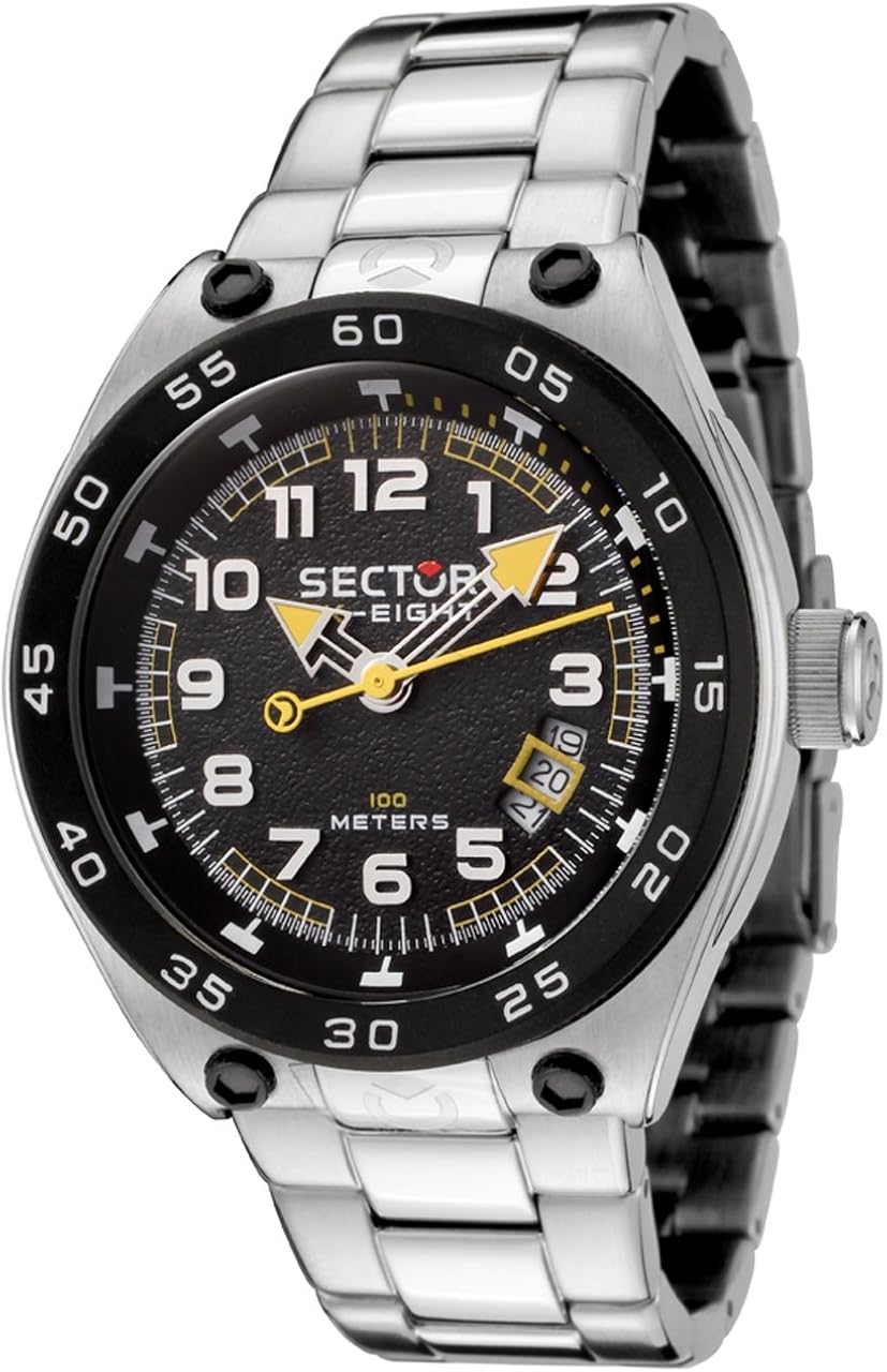 Sector SK-Eight Men's Watch Analogue Quartz with Black Dial and ...