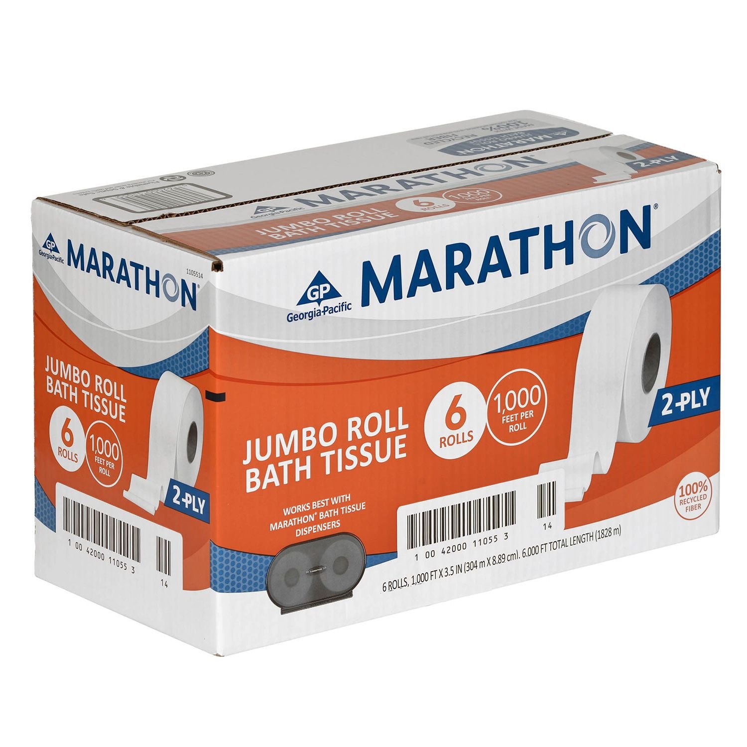 Amazon.com: Marathon - Dispenser Roll Paper Towels, 350 Ft. Rolls - 12 ...