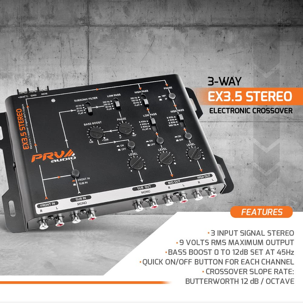 Mua PRV AUDIO Crossover Car Audio EX3.5 Stereo 3 Way or 2 Way ...