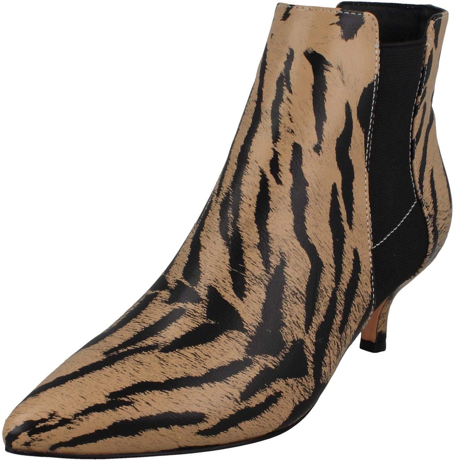Spot On Ladies Animal Print Ankle Boots: Amazon.co.uk: Shoes & Bags