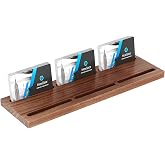 Amazon.com: Yaogjlya Wood Business Card Holder Stand - Large Capacity ...