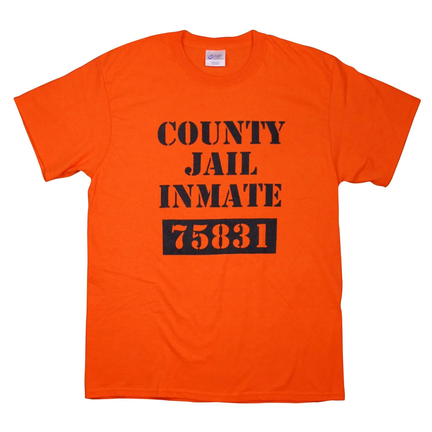 Buy County Jail Prison Inmate Funny Novelty Orange 100% Cotton T Shirt ...