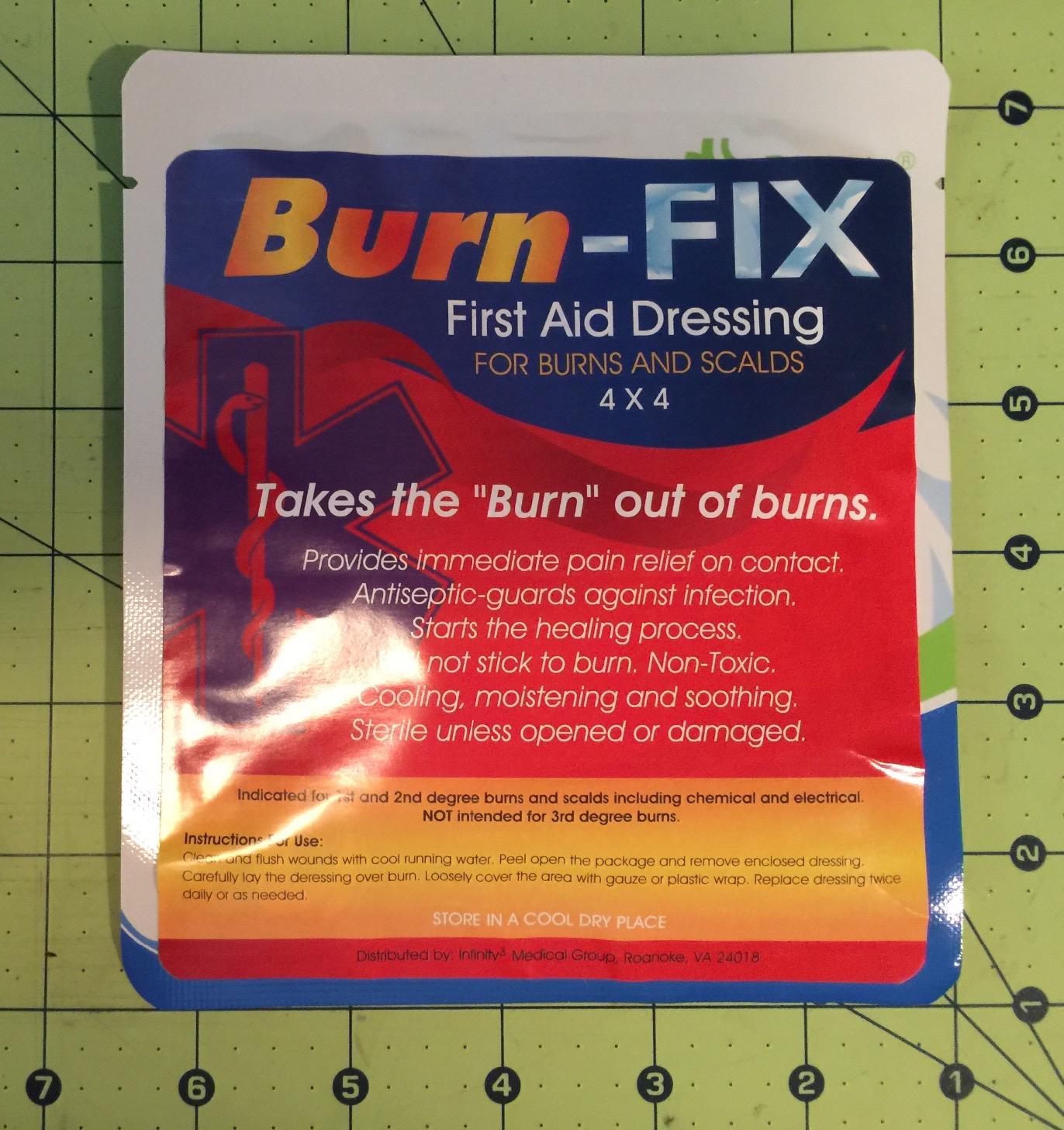 $2/mo - Finance Burn-FIX- 2 Pack-Burn Gel Dressing 4" X 4" Burn Care ...