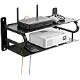 Amazon.com: WOPITMER 5" Deep Floating Projector Shelf for Wall, WiFi ...