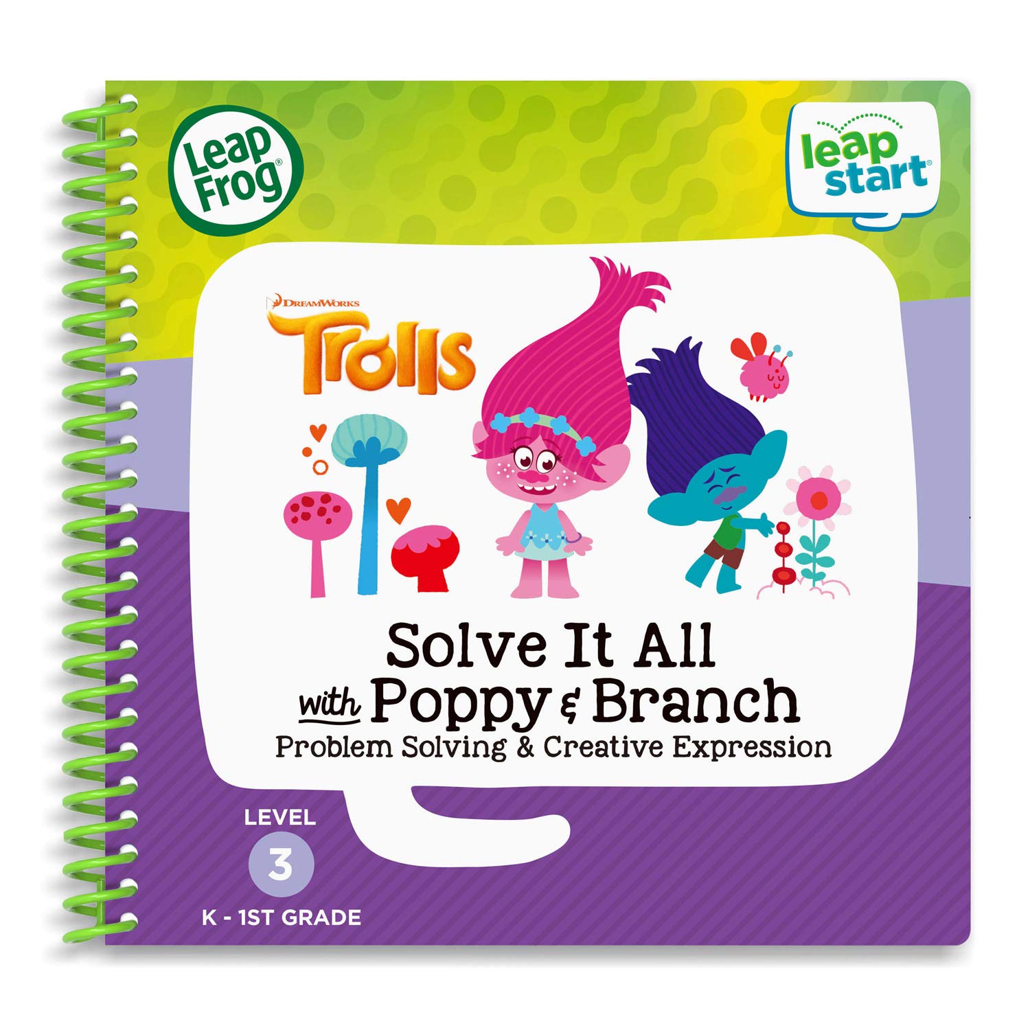 LeapFrog 80-460300 LeapStart Book, 3D Trolls Solve It All with Poppy ...