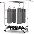 Amazon.com: HOKEEPER Double Clothing Garment Rack with Shelves Capacity ...