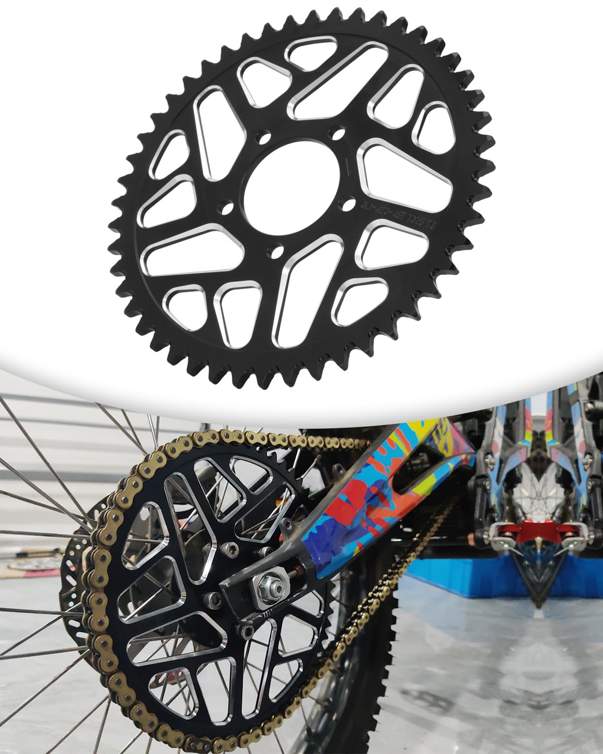 NACORE 48T Sur Ron Rear Sprocket Motorcycle Chain Wheel Sprocket For ...