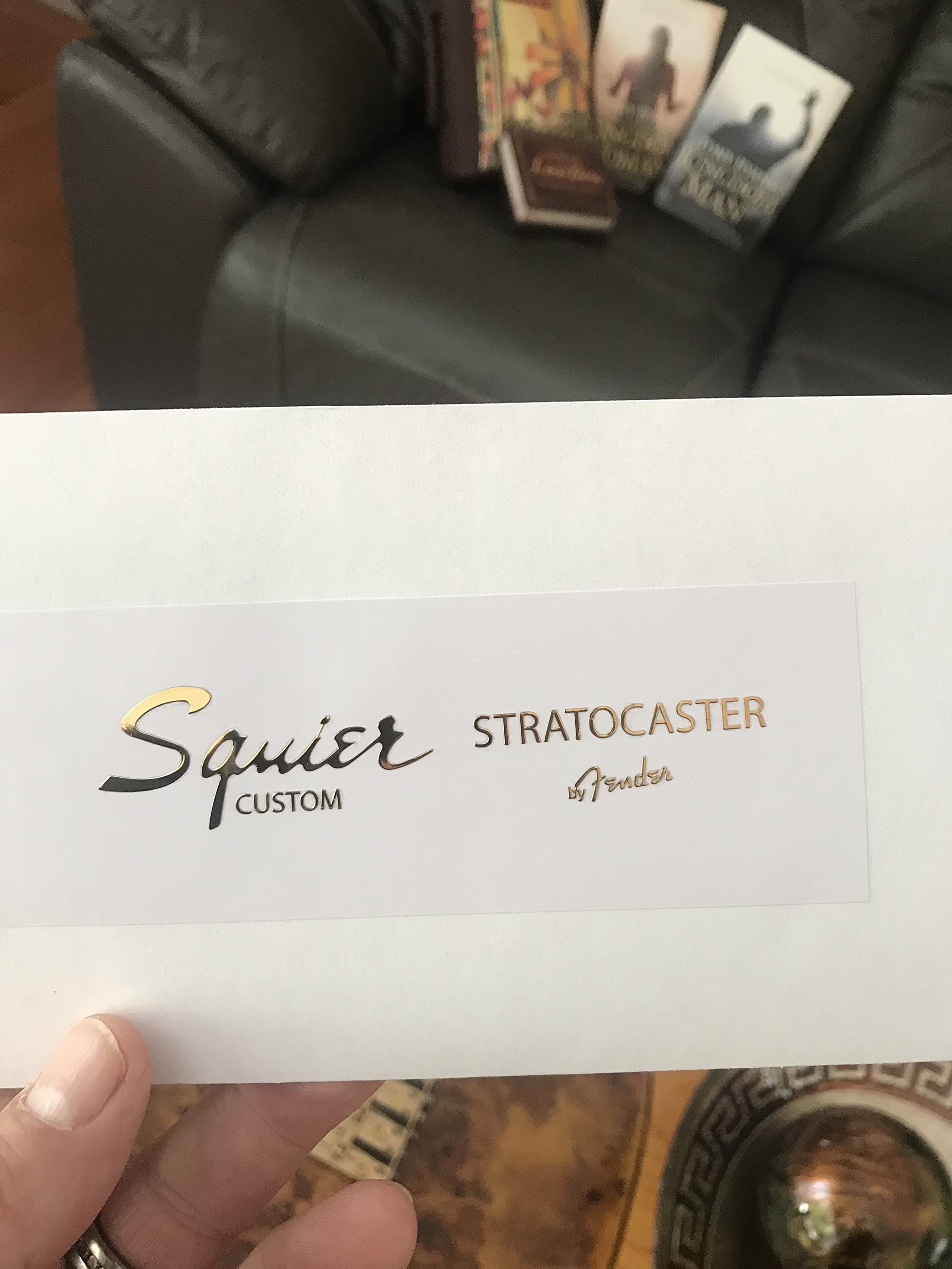 Mua Squier Stratocaster Guitar Decal Headstock Decal Restoration Logo Sticker M89b trên Amazon ...