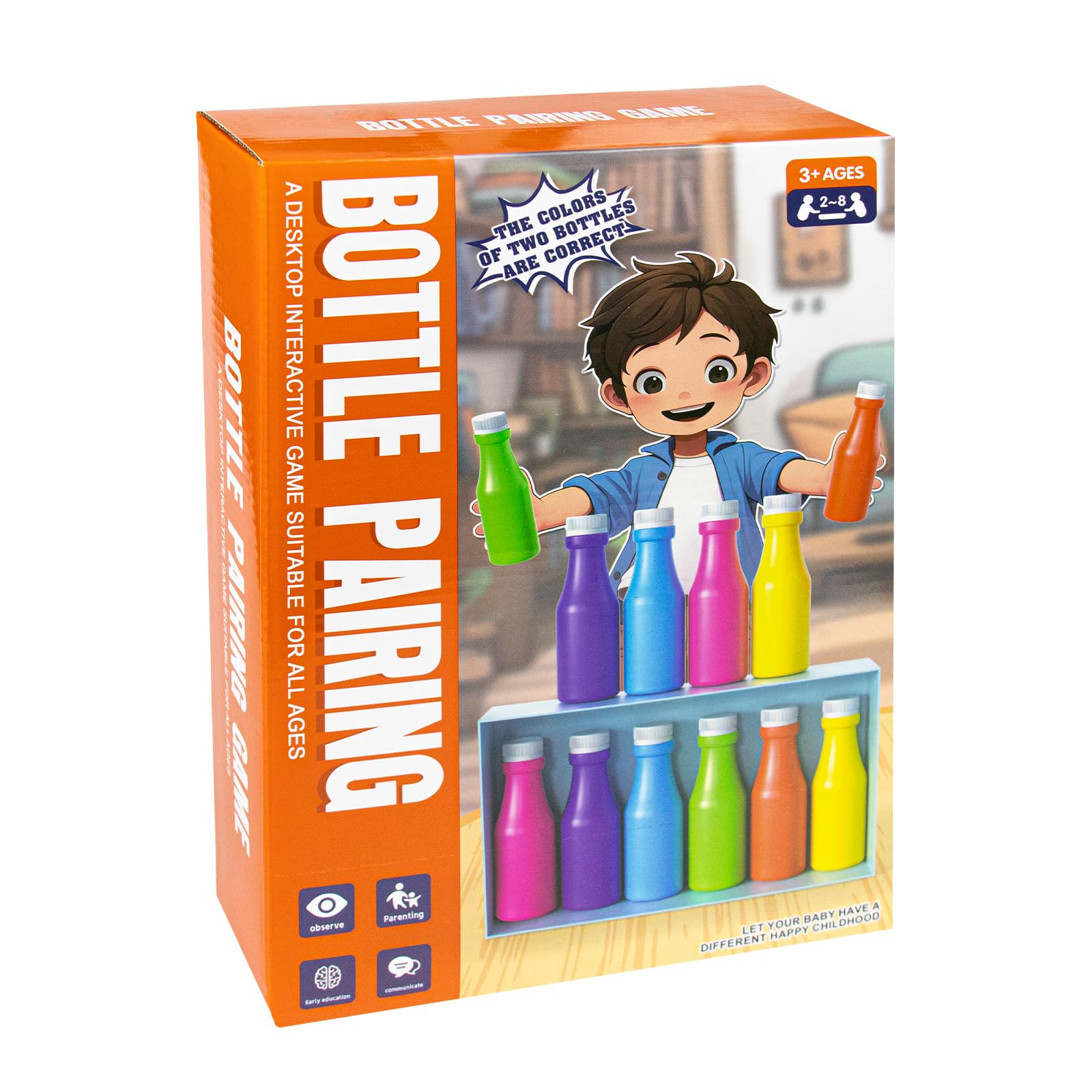 RAOVCUS Match The Bottle Color Game | Family Games for Kids and Adults ...