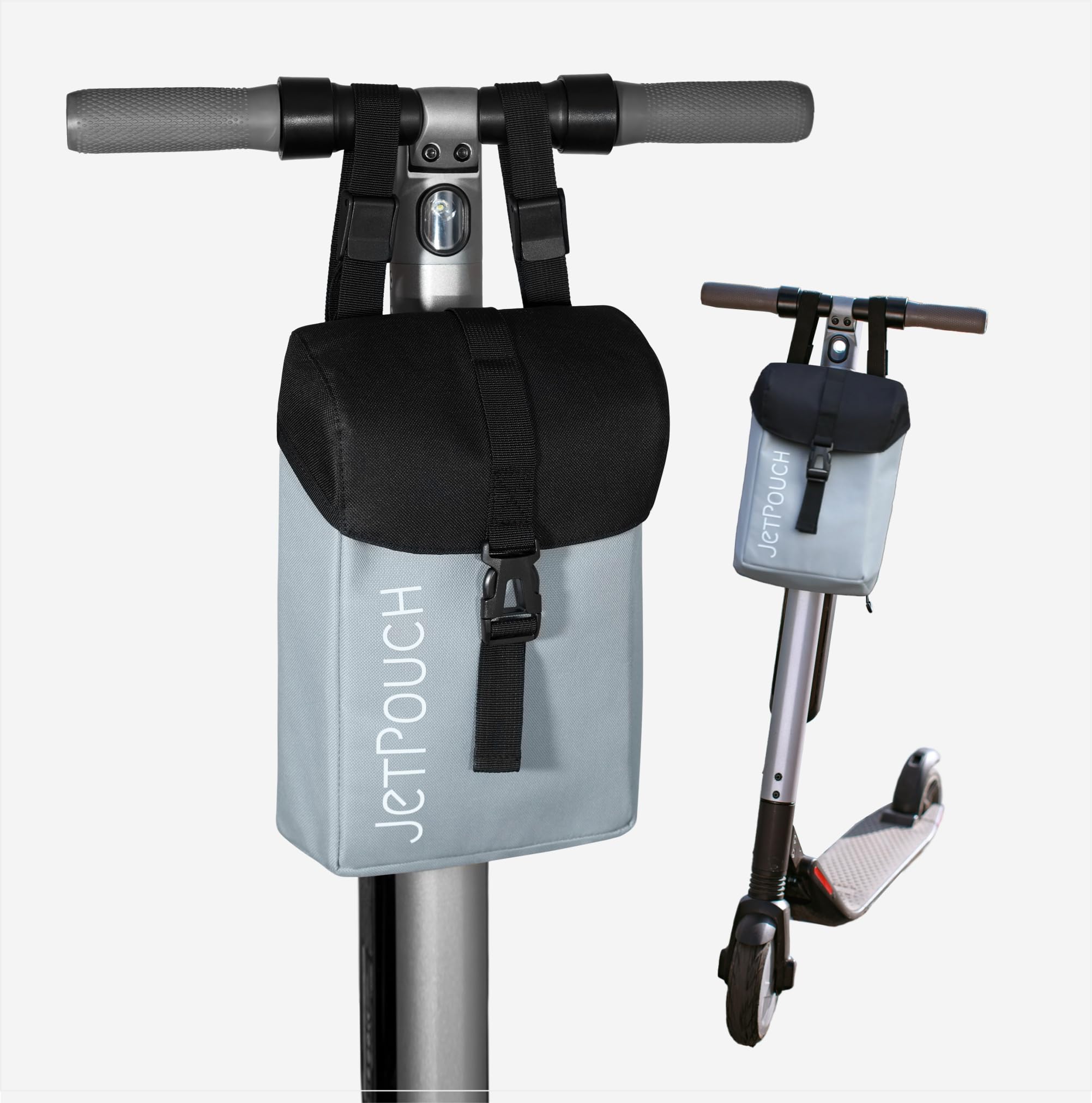 JETPOUCH Electric Scooter Handlebar Bag - Large Waterproof Storage ...