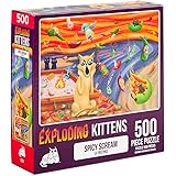 Amazon.com: Exploding Kittens 500 Piece Jigsaw Puzzle | Cats in ...