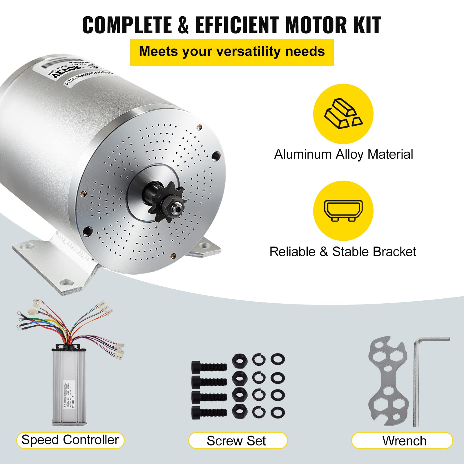 Mua VEVOR Brushless Motor Kit,2000W 48V 42A 4300RPM High Speed Electric Scooter Motor,with ...