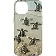 Amazon.com: iPhone 14 Baby Green Sea Turtles Case Blue Ocean Turtle ...