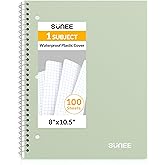 Amazon.com : SUNEE Spiral Notebook, 1-Subject, College Ruled Paper, 8 ...