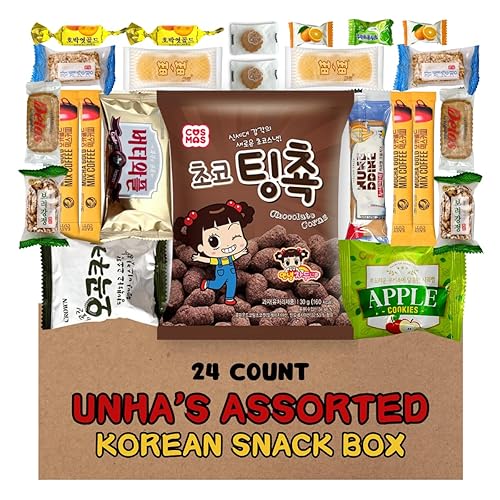 Korean Variety Snack Box - 24 Packs. Tteokbokki Snacks, Cookies ...