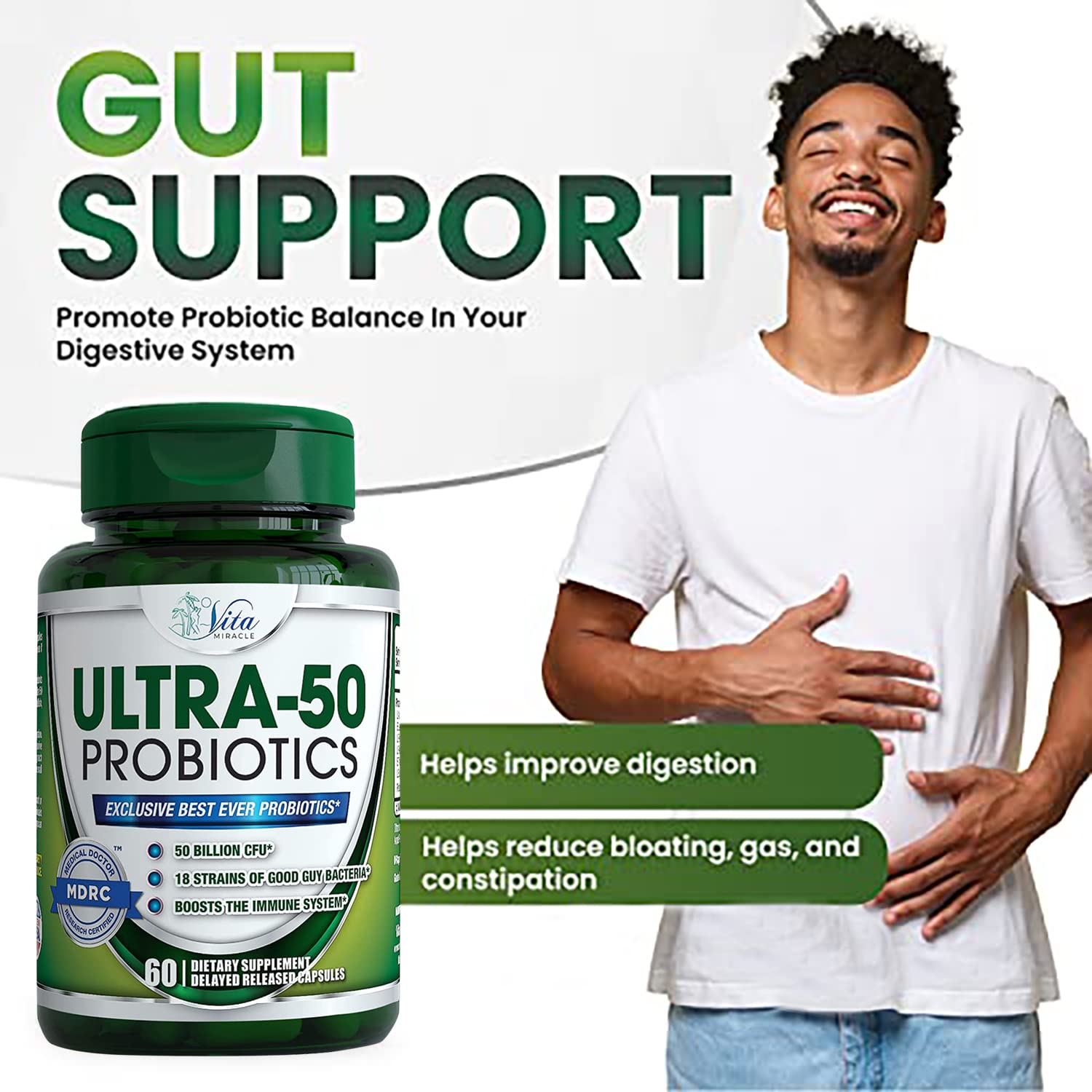 Mua Probiotics 50 Billion with Prebiotics - for Women and Men 18 ...