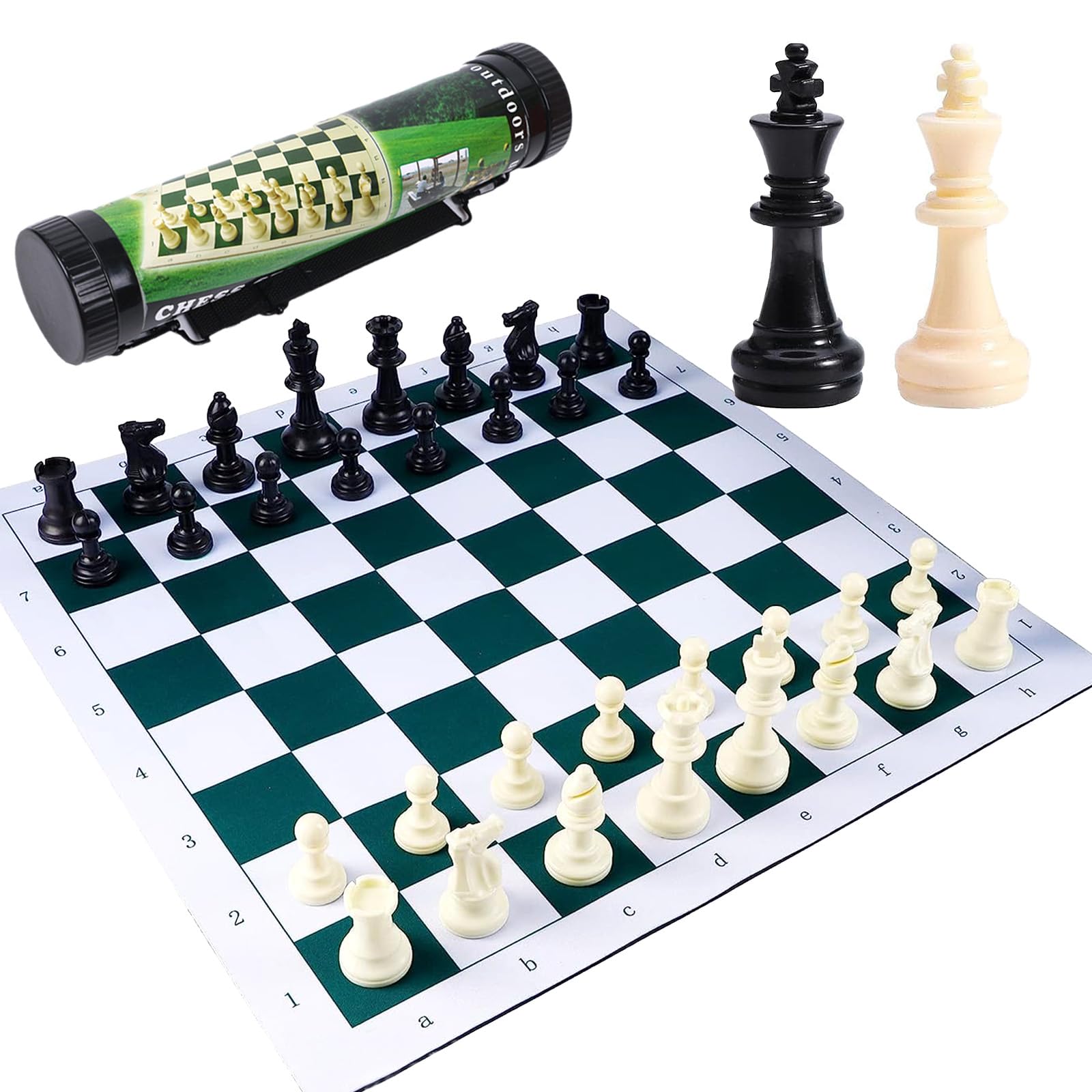 Mua Portable Chess & Checkers Set, Regulation Tournament Roll-Up ...