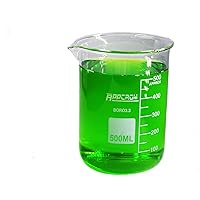 Vaso de Precipitado, Vaso de Laboratorio 5PCS, Vaso Medidor-Vaso de Vidrio para Laboratorio ...