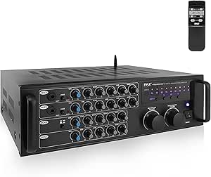 Amazon.com: Pro 1000-Watt Portable Wireless Bluetooth - Stereo Mixer Karaoke Amplifier System ...