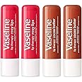 Amazon.com : Vaseline Lip Therapy Stick, Rosy Lips and Cocoa Butter Variety Pack | Petroleum ...