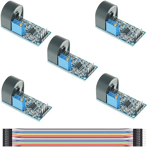 DAOKI 5 pcs 5A Current Transformer ZMCT103C AC Sensor Single Phase ...