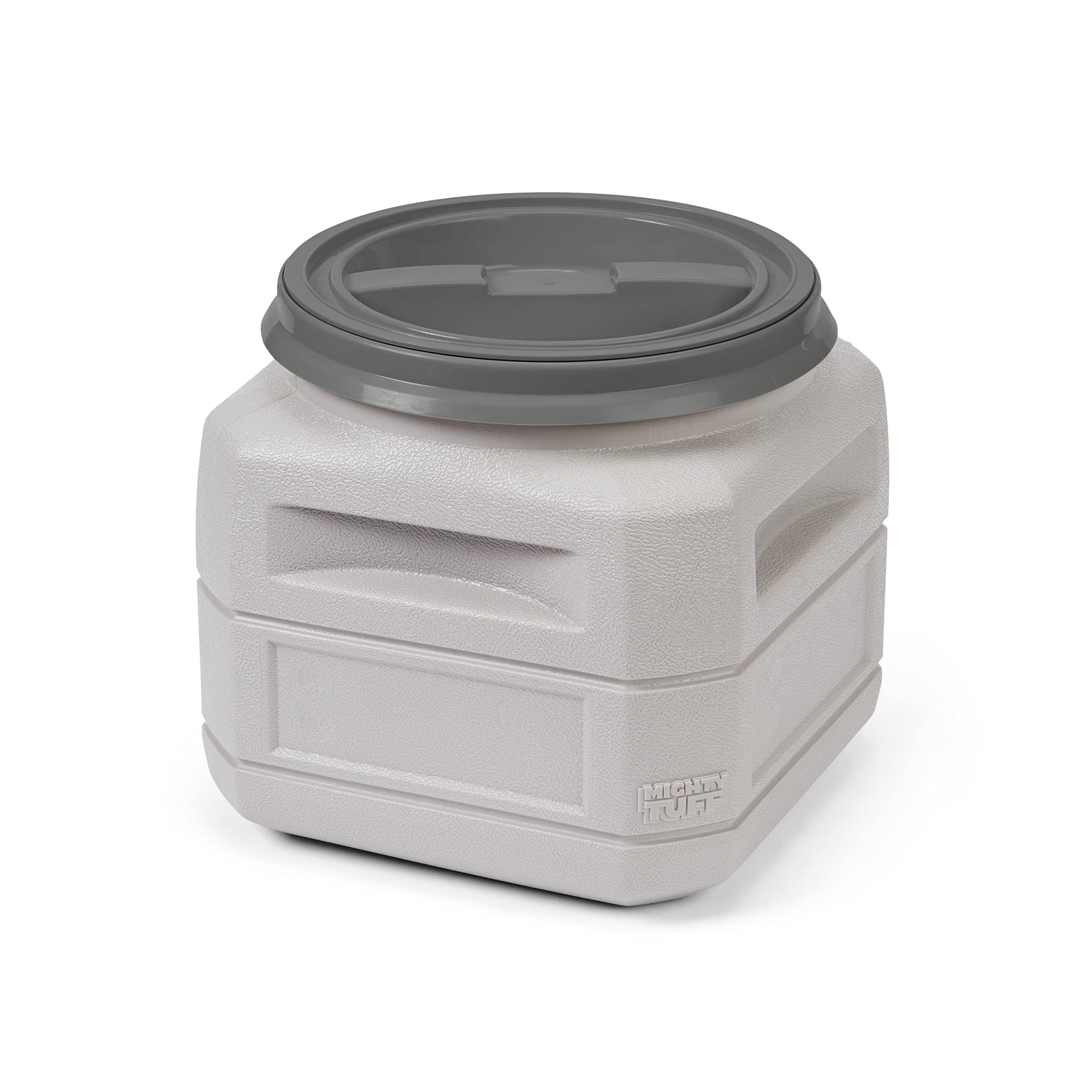 Mighty Tuff 6 Gallon/up to 24 Pound Pet Food Storage Container with 1 ...