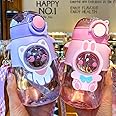 Amazon.com: Kawaii Water Bottles with Silicone Straw and Adjustable Strap 24oz Kawaii Water ...