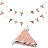 Amazon.com: Oudain 17 ft Pennant Banner Flags, 2 Pcs Nursery Garland ...