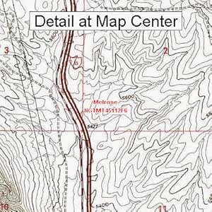 Amazon.com : USGS Topographic Quadrangle Map - Melrose, Montana (Folded ...